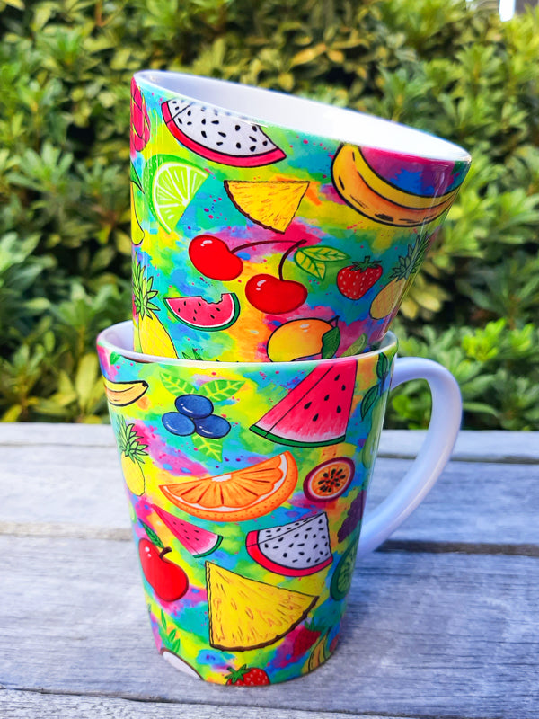 Fruit Salad Mug – Art by Rebecca Jane